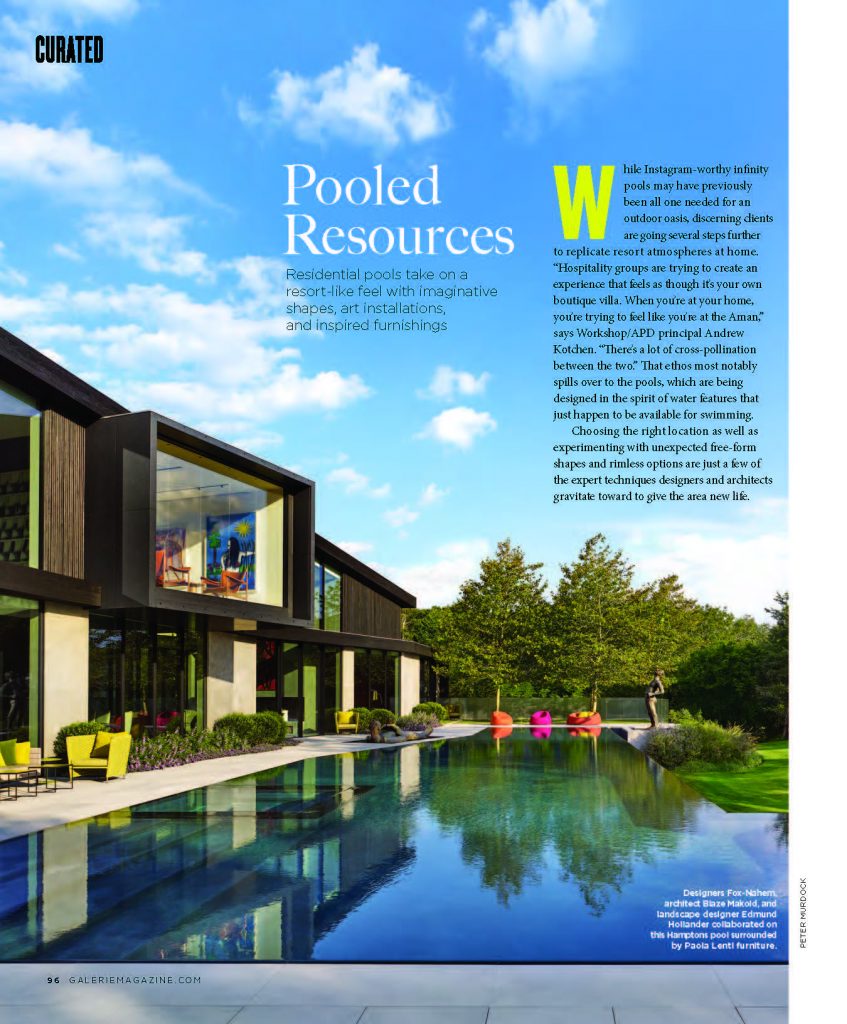 Galerie Magazine Highlights Two Hollander Projects | Hollander Design