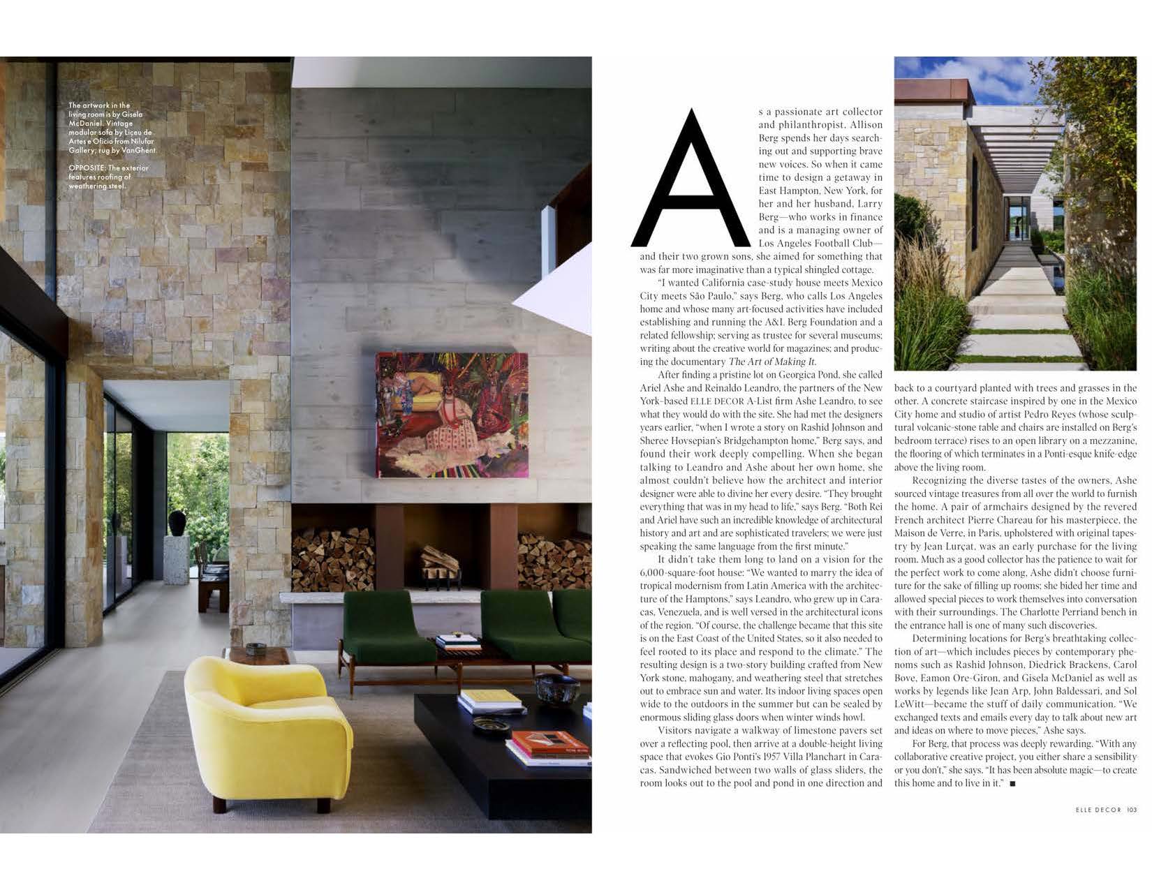 Elle Decor Features Hollander Project | Hollander Design